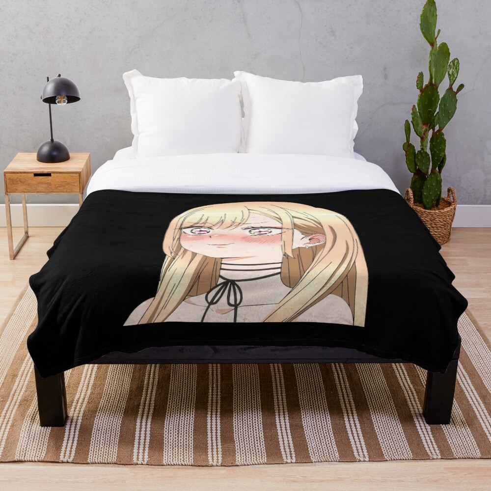 "Pout Marin Kitagawa - My Dress-up darling" Throw Blanket by ...