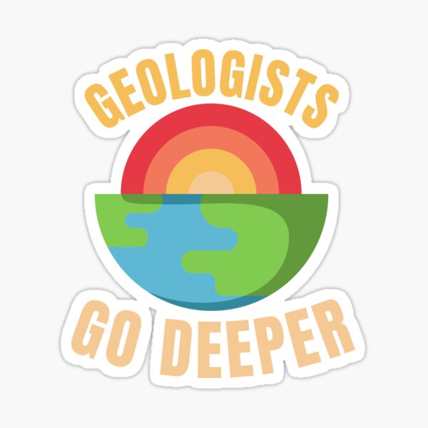 "Geologists go deeper" Sticker by Ainar67 | Redbubble