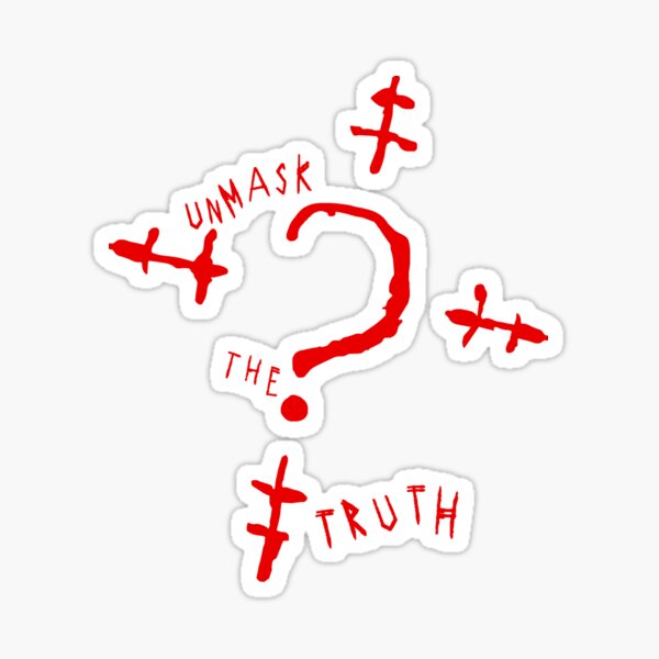 "Unmask the truth. Superhero Movie Design. I am Vengeance." Sticker by ...