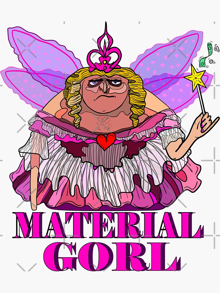 "Material GORL" Sticker by UPeculiar | Redbubble
