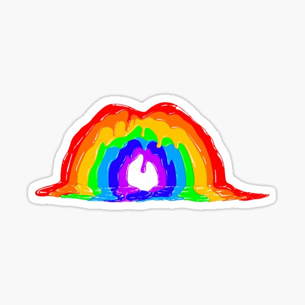 "Questionable Rainbow" Sticker by bluefootdesigns | Redbubble