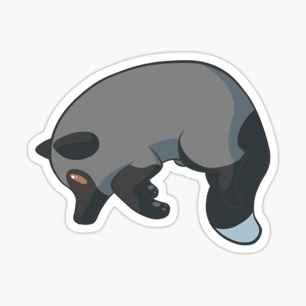 "Cute silver fox" Sticker by AniBeanz | Redbubble