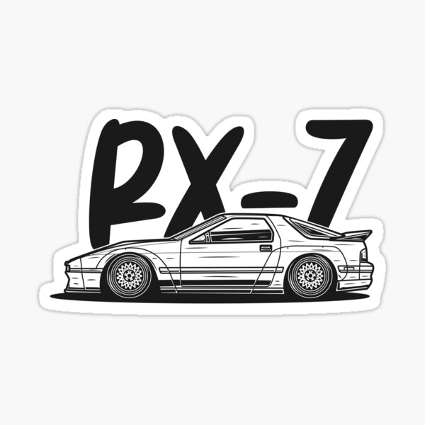 "Mazda RX-7" Sticker for Sale by TrilogyMerch | Redbubble