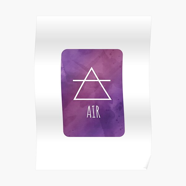 Póster «símbolo del elemento aire» de SweetLog | Redbubble