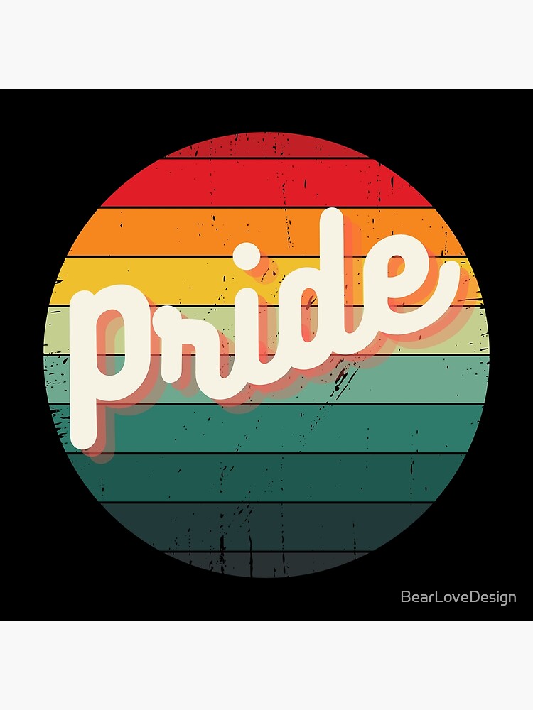"Rainbow Vintage Sunset Pride Design - Pride" Poster for Sale by ...