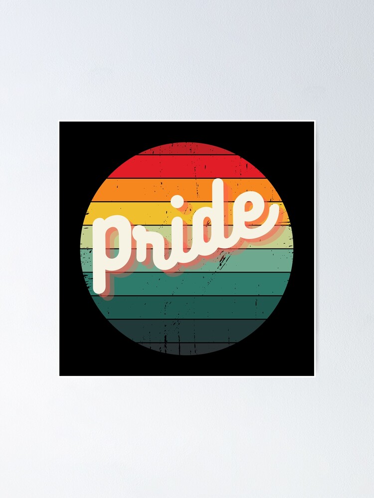 "Rainbow Vintage Sunset Pride Design - Pride" Poster for Sale by ...