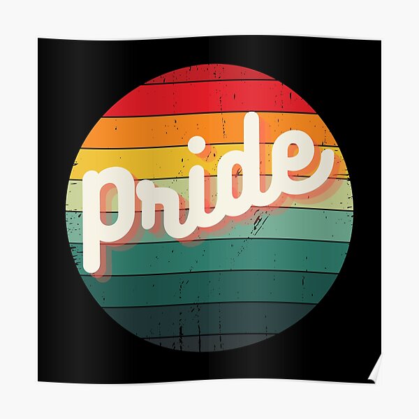 "Rainbow Vintage Sunset Pride Design - Pride" Poster for Sale by ...