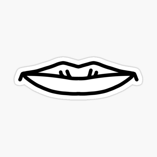 "Mouth Neutral" Sticker by Pariah-Jack | Redbubble
