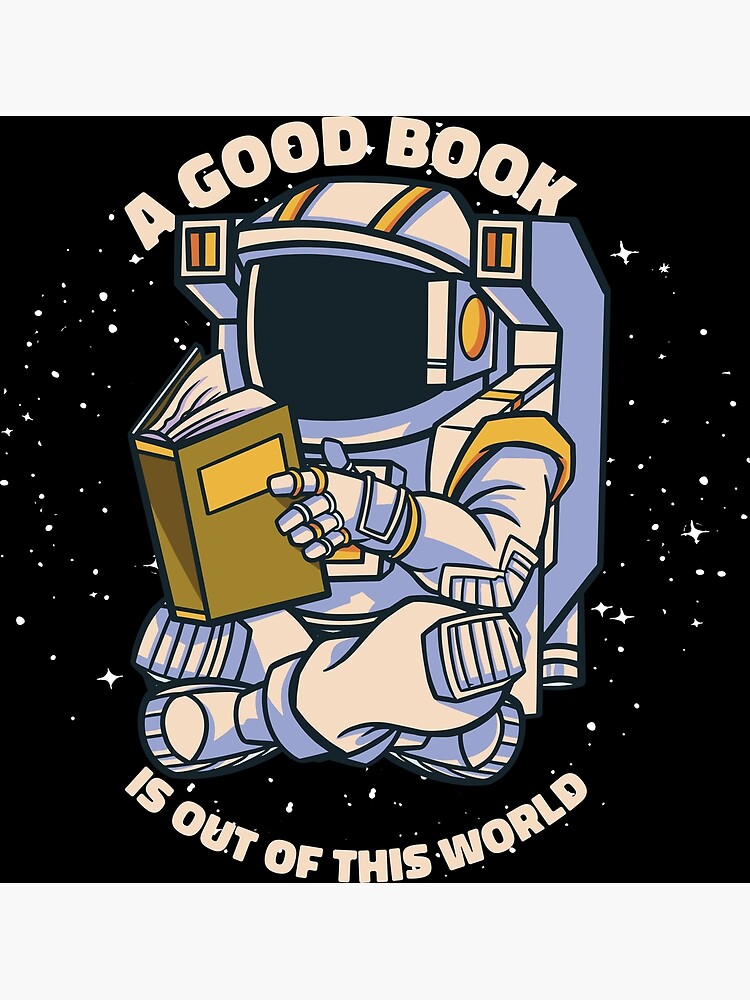 "Astronaut Reading Book In Space" Poster by colourspring | Redbubble