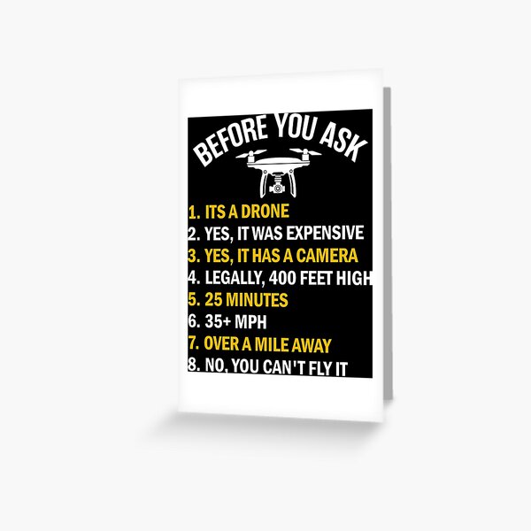 Drone Greeting Cards | Redbubble