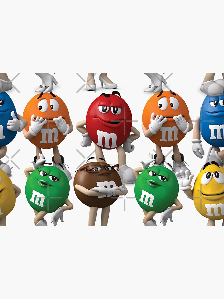 Pegatina «Carácter de color MandM» de nimxl | Redbubble