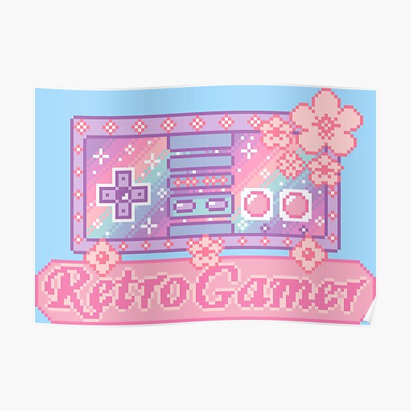 "Galaxy Controller Pixel Art" Poster for Sale by AlleenasPixels | Redbubble