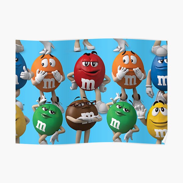 Póster «Carácter de color MandM» de nimxl | Redbubble