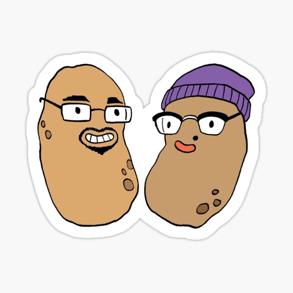 "Potato Plays" Sticker by Art-Delirium | Redbubble