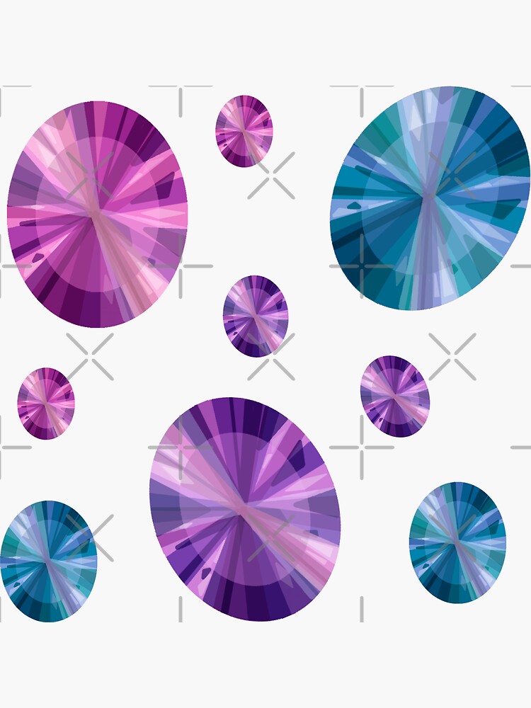 "Magic Purple Crystal Diamond Sticker Pack" Sticker for Sale by Ankerd ...