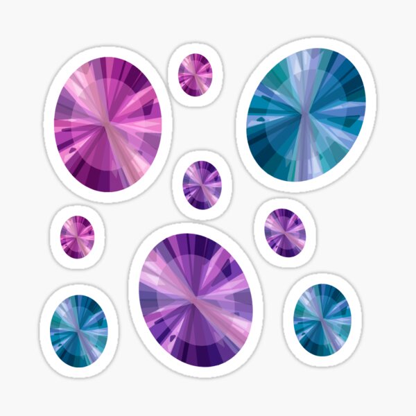 "Magic Purple Crystal Diamond Sticker Pack" Sticker for Sale by Ankerd ...