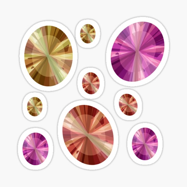 "Magic Ruby Crystal Diamond Sticker Pack" Sticker by Ankerd | Redbubble