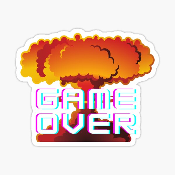 "Game over" Sticker for Sale by cwadl | Redbubble