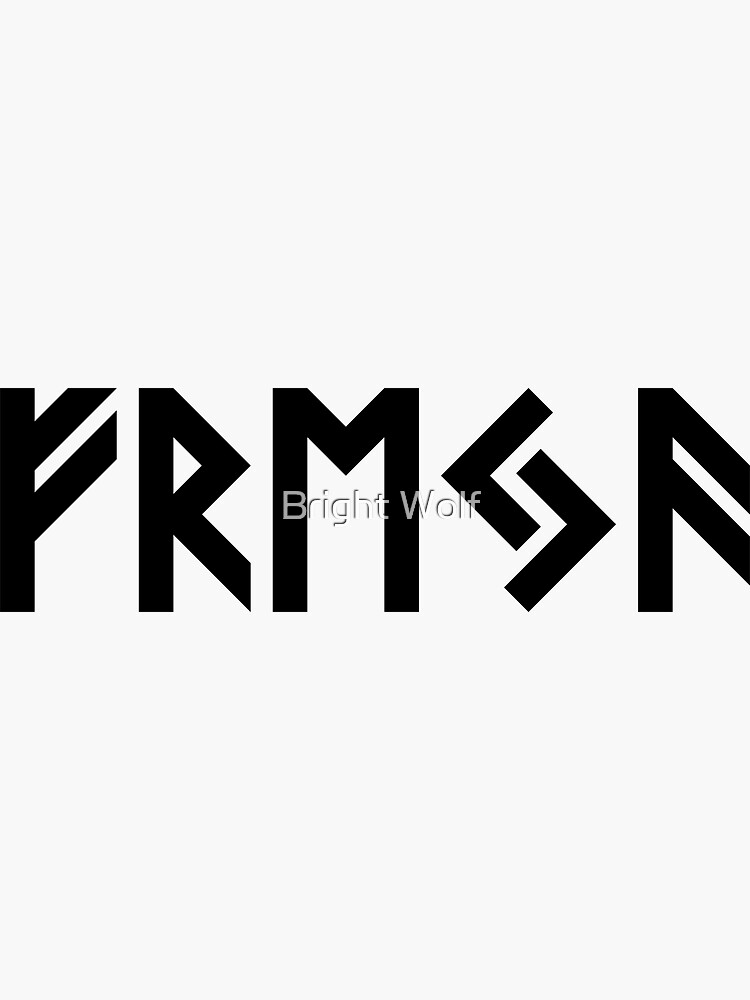 "FREYA Runes" Sticker for Sale by FireWolfNath | Redbubble