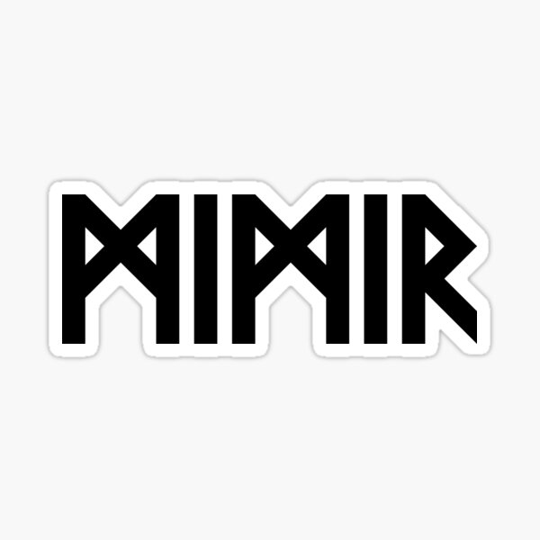 "MIMIR Runes" Sticker for Sale by Bright Wolf | Redbubble
