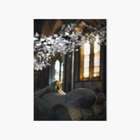 "Medieval Knight at rest in Cathedral" Art Board Print by ...
