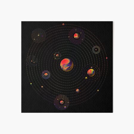 "LGBTQ Pride Solar System Planets LGBTQIA+ Dark" Art Board Print by ...
