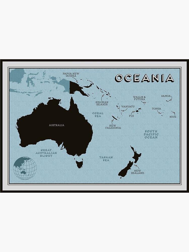 "Map of Oceania" Poster for Sale by paisleyday | Redbubble