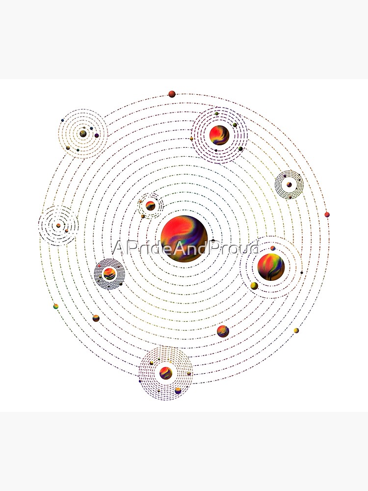 "LGBTQ Pride Solar System Planets LGBTQIA+ Light" Poster for Sale by ...