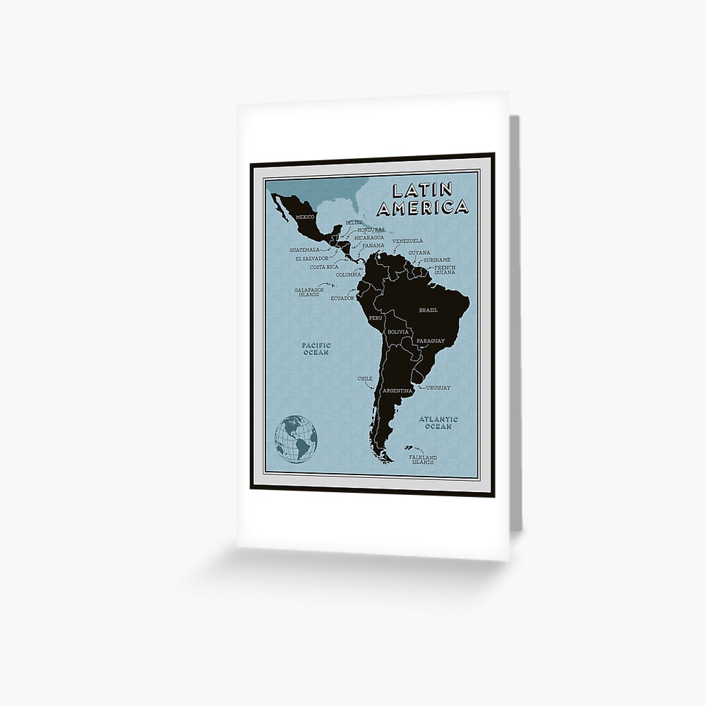 "Map of Latin America" Poster for Sale by paisleyday | Redbubble