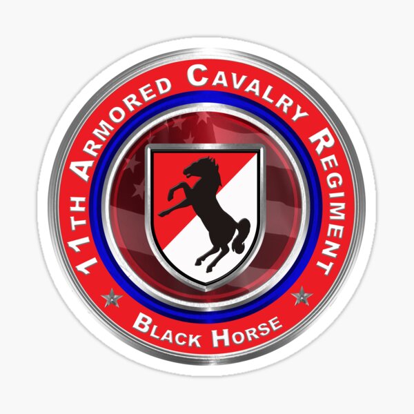 "11th Armored Cavalry Regiment" Sticker by SoldierAlways | Redbubble