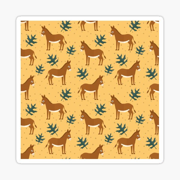 "Donkeys all around" Sticker for Sale by reneesillus | Redbubble