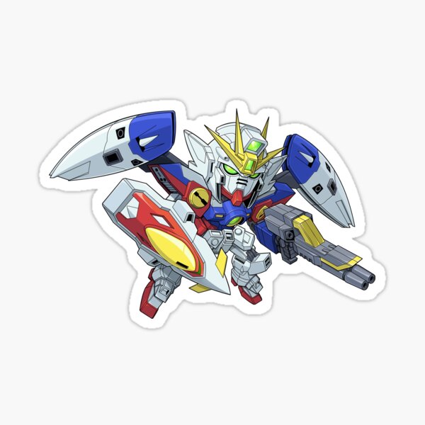 "SD Wing Gundam Zero" Sticker for Sale by BryanSevilla | Redbubble