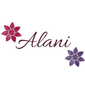 Pegatina for Sale con la obra «Diseño de caligrafía de nombre floral ...