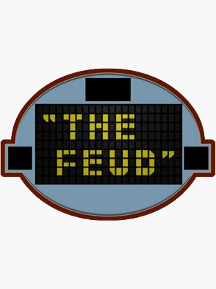 "The Feud" Sticker by gameshowfan2001 | Redbubble