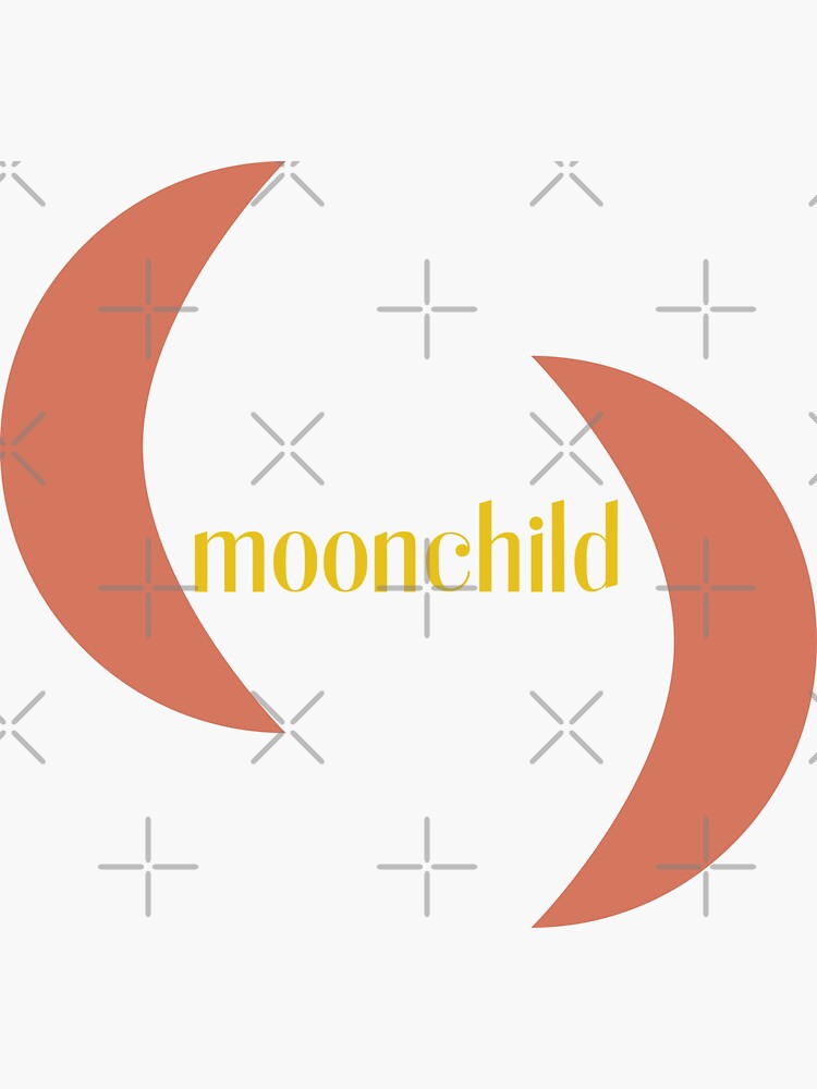 "moonchild" Sticker by syantzer | Redbubble