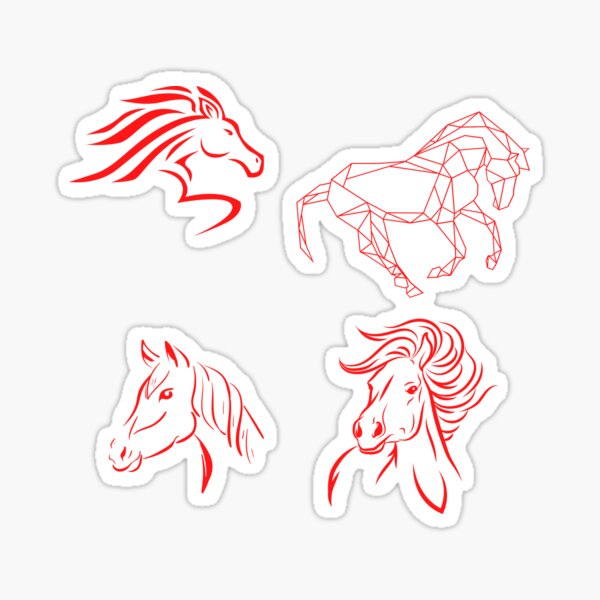 "The best running horse stickers packs" Sticker by Natiii8 | Redbubble