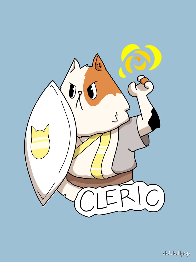 "DnD Kitty Classes: Cat Cleric" T-shirt for Sale by lollipoprincess ...