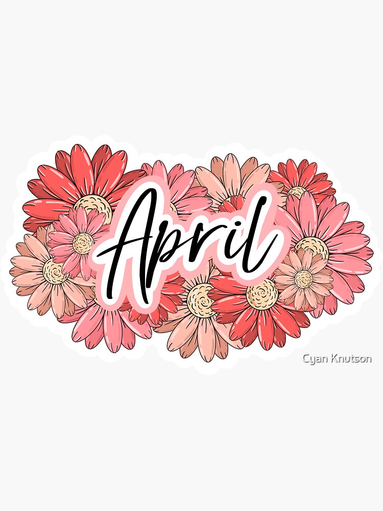 "April Flower" Sticker by cycymj | Redbubble