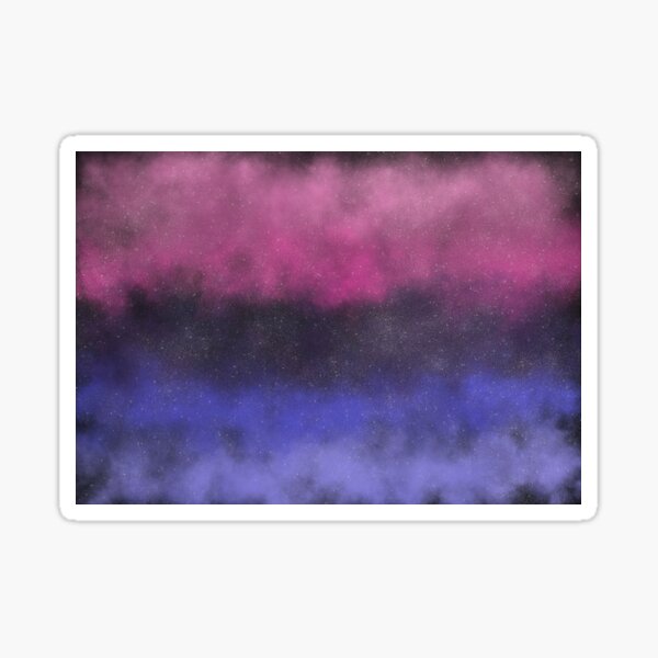 "Omnisexual Subtle Pride Galaxy" Sticker by PawsDrawz | Redbubble