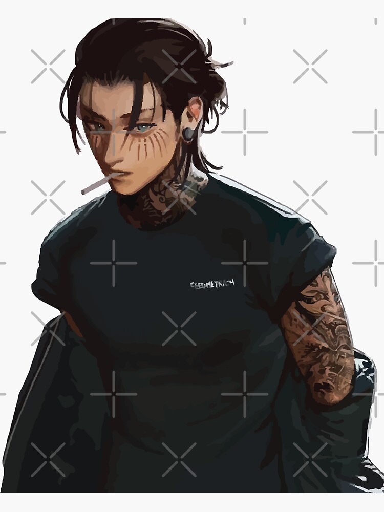 "Attack On Titan Anime Eren Jaeger" Sticker by Master1OfArt | Redbubble