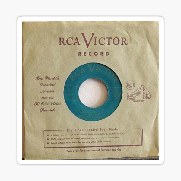 "Early RCA Victor 45 in Company sleeve" Sticker for Sale by Vintaged ...