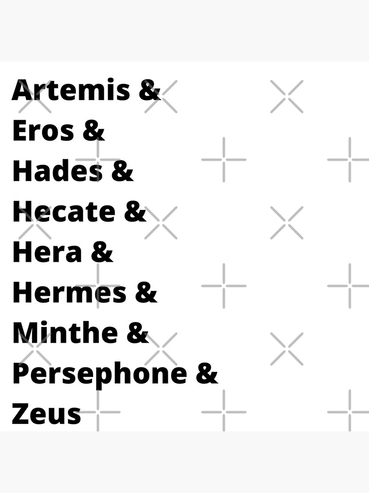 "Lore Olympus Main Characters Alphabetical Order; Artemis, Eros, Hades ...