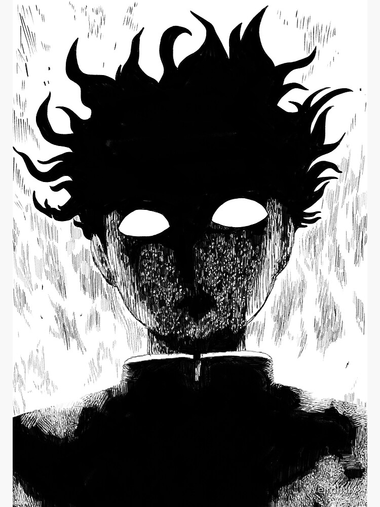 "Mob Psycho 100 No Eyes" Poster by WeirdINK | Redbubble