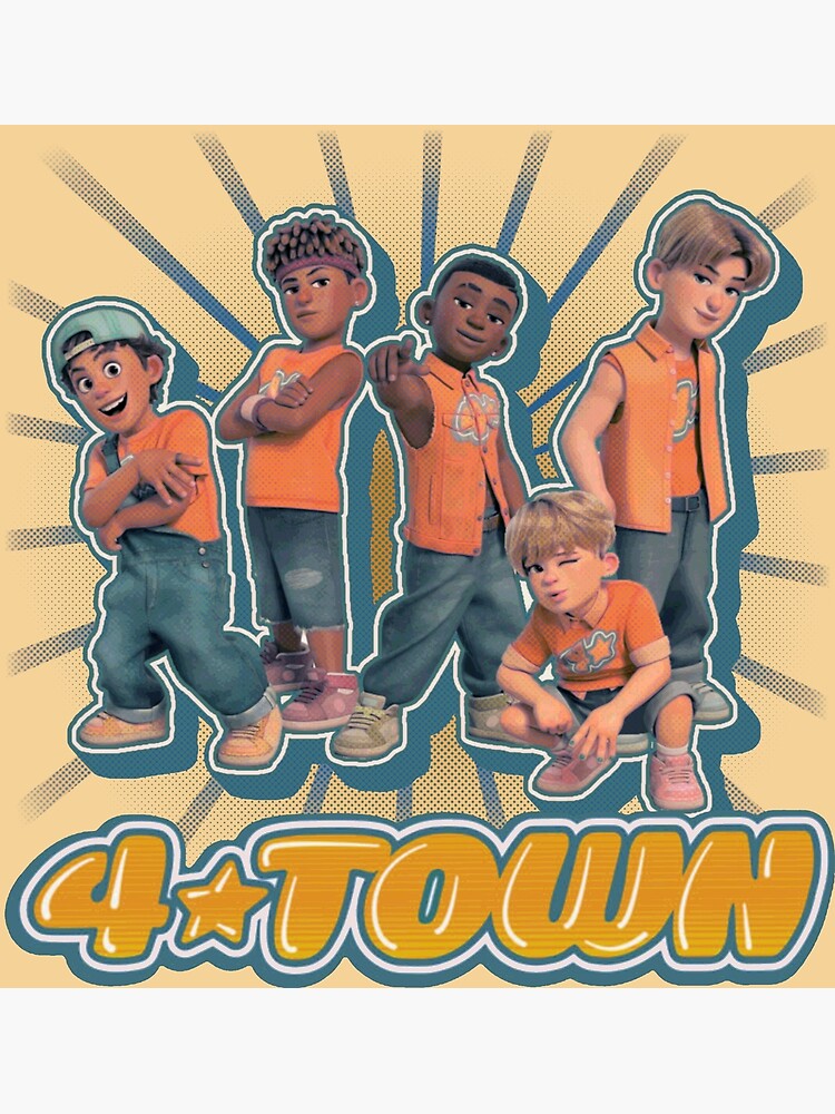 "4*TOWN Turning Red Merch" Poster by sdgf7328fwhf38u | Redbubble