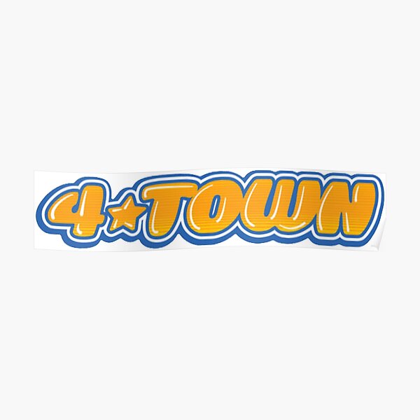 "4*TOWN Turning Red" Poster by sdgf7328fwhf38u | Redbubble