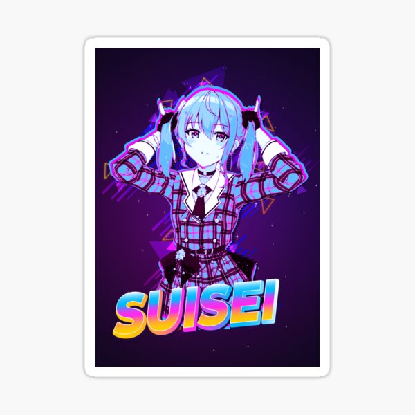"Hoshimachi Suisei | Hololive Vtuber" Sticker for Sale by PurpleStudio6 ...