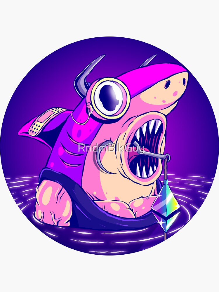 "Eth Solana Nft - art pfp sticker" Sticker by RndmBlkGuy | Redbubble