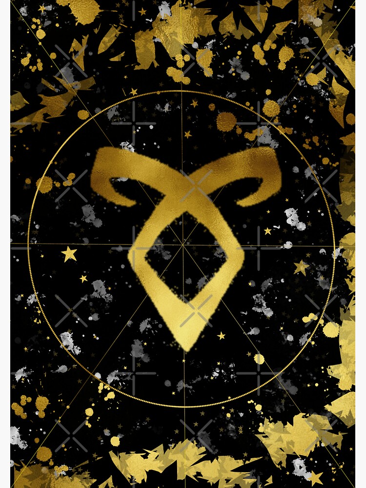 "Angelic Power Gold and Black" Sticker by AnabellaCor94 | Redbubble