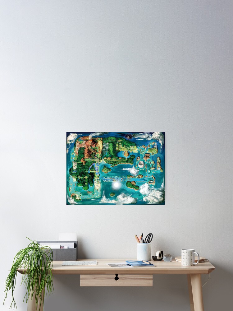 "Hoenn Map" Poster for Sale by Biochao | Redbubble
