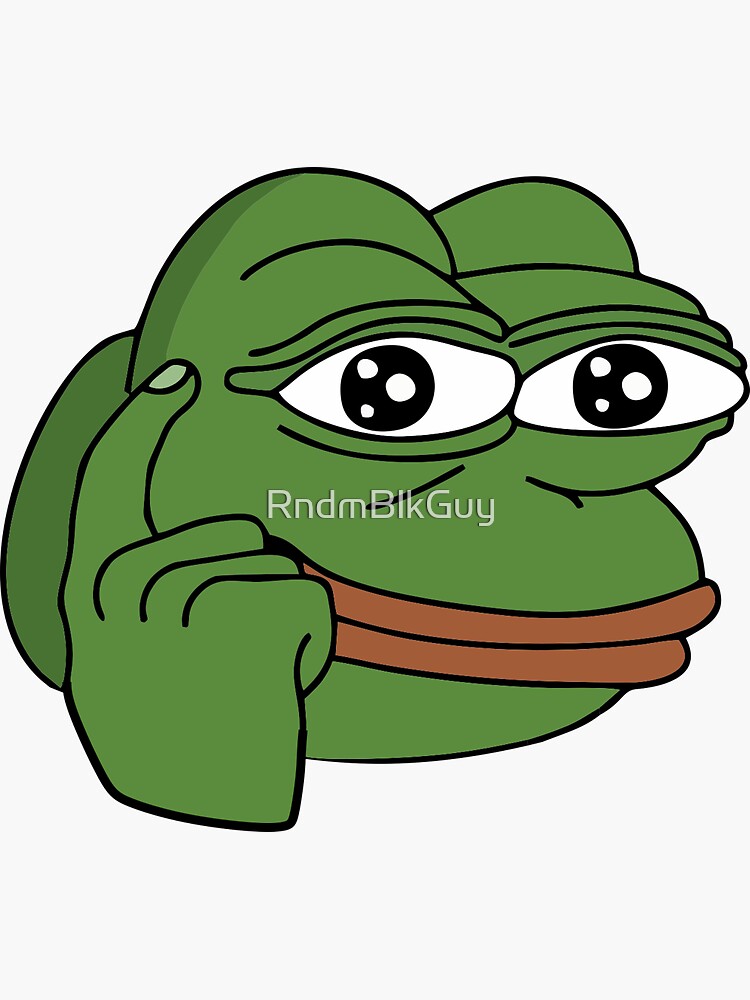 "Pepe - art pfp sticker" Sticker for Sale by RndmBlkGuy | Redbubble
